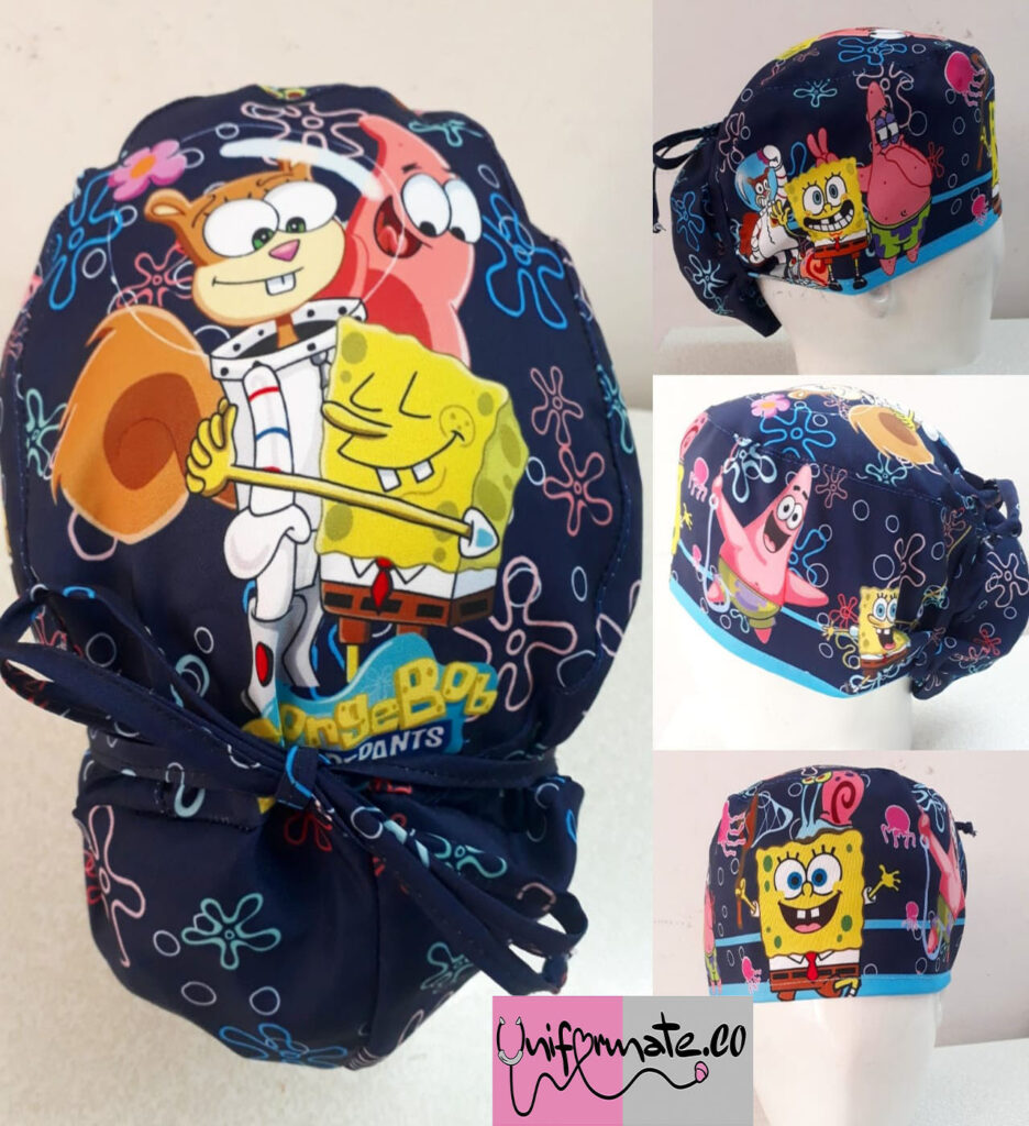 Gorro quirurgico bob esponja - Gorros quirúrgicos personalizados