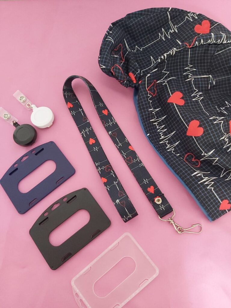 Gorro quirúrgico signos vitales + Porta carnet- Gorros quirúrgicos ...